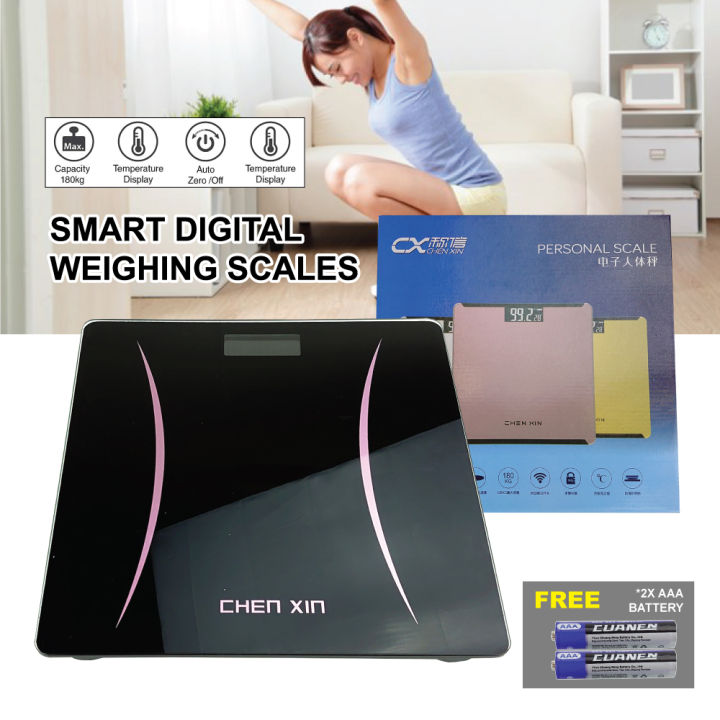 Electronic Personal Scales Smart Digital Weighing 180KG Max Load ...