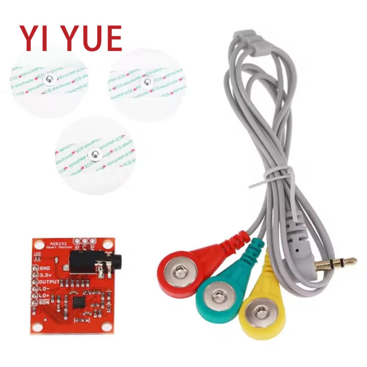 hot ECG Module AD8232 ECG Measurement Pulse Heart ECG Monitoring Sensor ...