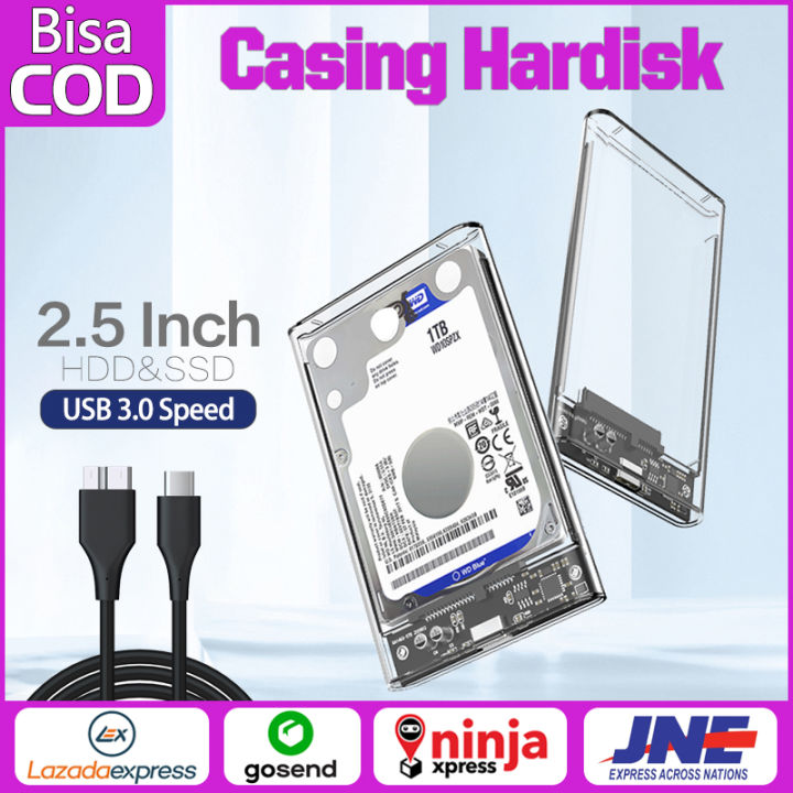Casing Hardisk External HDD SSD External Case 2.5" USB 3.0 & 2.0 ...