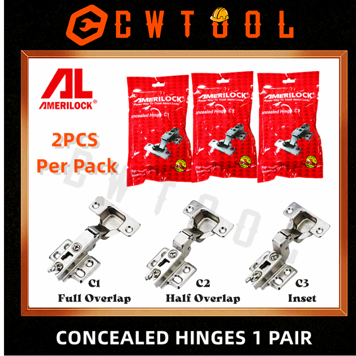 CONCEALED HINGES (1 pair) HIGH QUALITY CONCEALED HINGES PAIR C1,C2,C3 ...