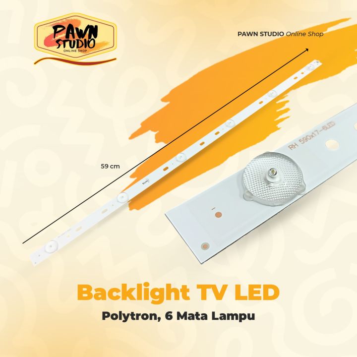 Lampu Led Backlight TV Plytron 6 Mata Lampu / LED BACKLIGHT 6 MATA ...