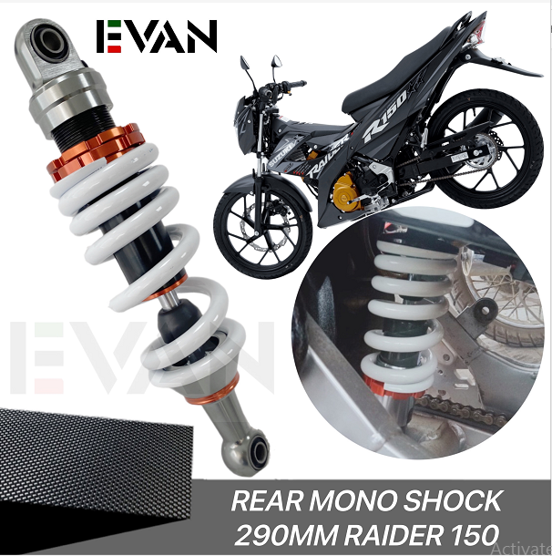 EVAN.ph Rear Mono Shock Absorber 290mm For Suzuki Raider 150 Motorcycle | Lazada PH