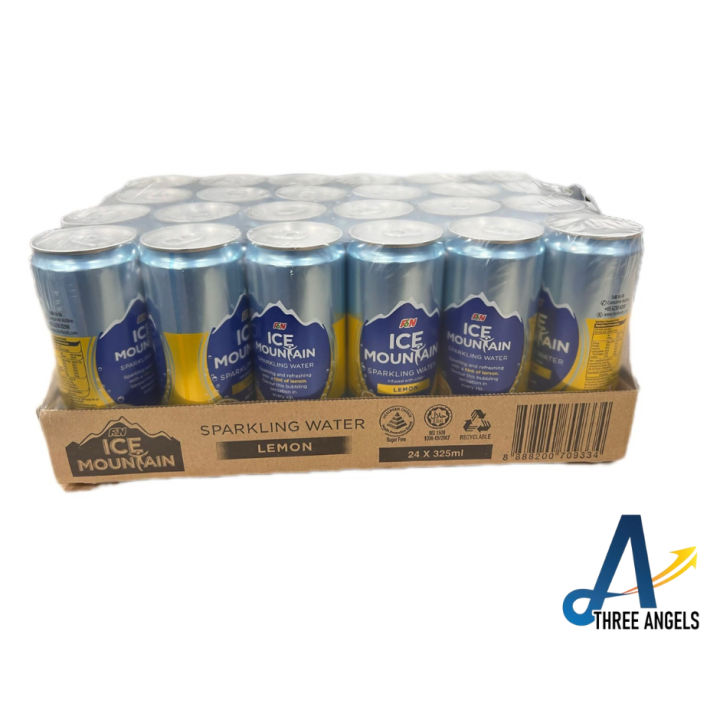 Ice Mountain Sparkling Water (325ml x 24) - Lemon | Lazada Singapore
