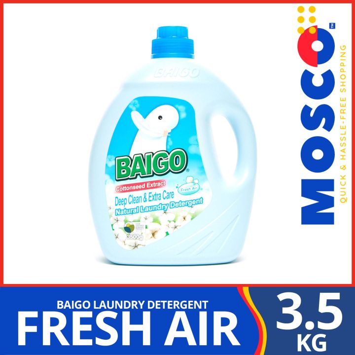 BAIGO Deep Clean And Extra Care Natural Laundry Liquid Detergent 3.5kg ...
