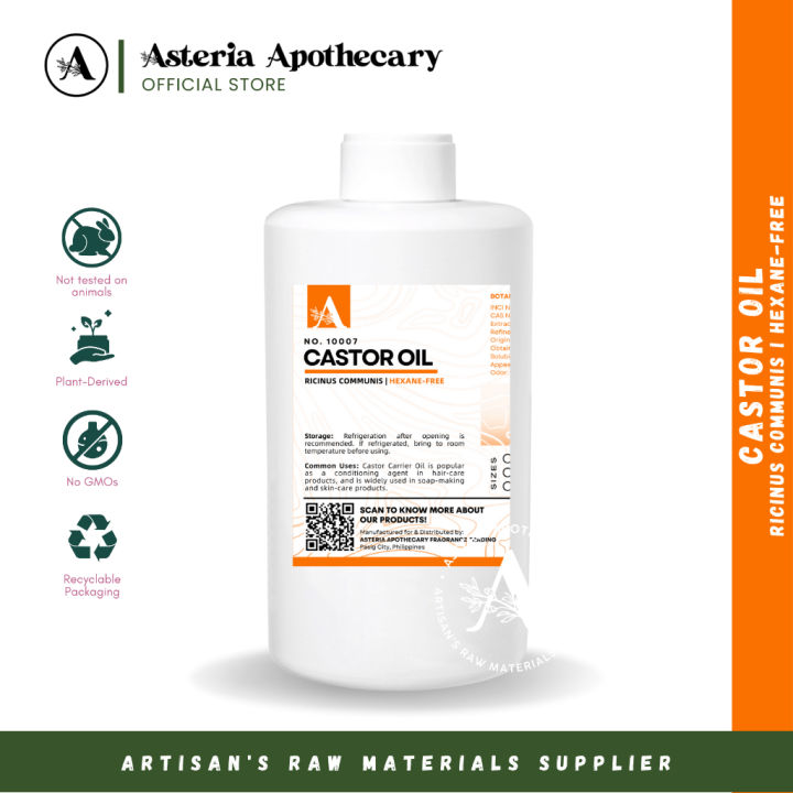 Castor Oil 250mL / 500mL / 1L (Carrier Oil / Base Oil / Beauty Oil ...