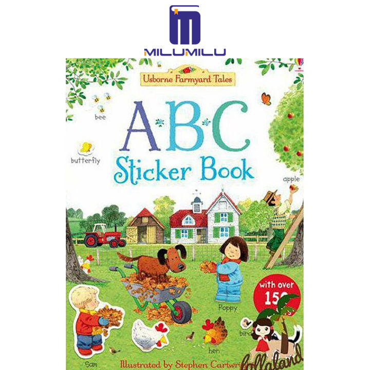 Usborne Original Popular Education Books ABC Sticker Book Colouring ...