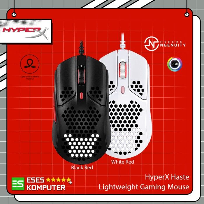 Mouse HyperX Pulsefire HASTE RGB | Light-Weight Mouse Gaming | Lazada ...