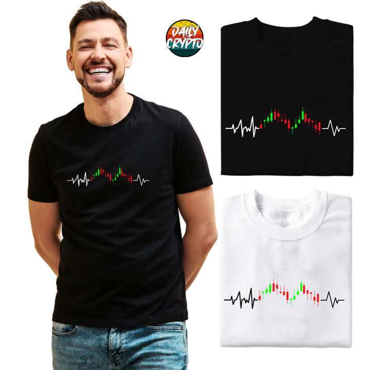 Candlestick trading Crypto Shirt FOREX STOCKMARKET roundneck black and ...