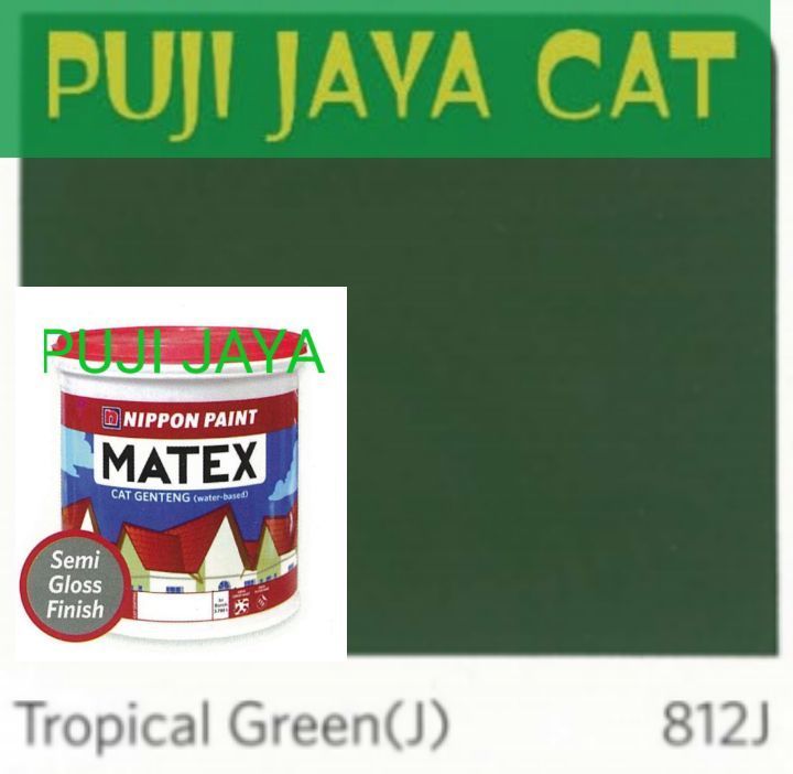 Matex 2.5L Tropical green(J) 812J Cat Genteng Nippon Paint | Lazada ...