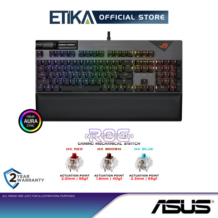Asus XA08 ROG Strix Flare II | Wired Mechanical RGB Gaming Keyboard ...