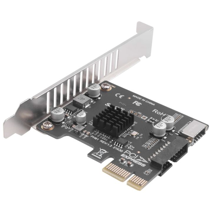 () Pci Express Card Pcie to USB3 Type-E Front Type-C 19P Expansion Card ...