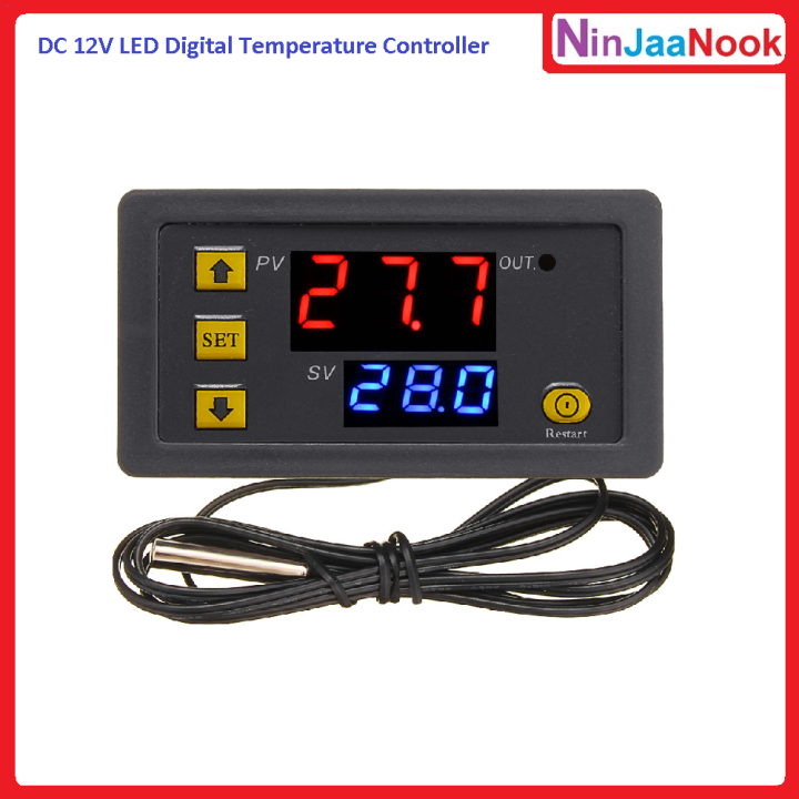 W3230 DC 12V 24V 20A LED Digital Temperature Controller Thermostat ...