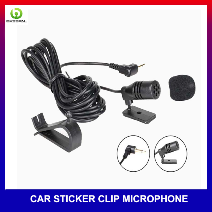 Car Audio Microphone 3.5mm Clip Jack Plug Mic Stereo Mini Wired ...