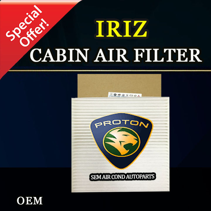 PROTON IRIZ OEM FIBRE CABIN AIR FILTER (CAR AIRCOND SYSTEM) (BLOWER AIR ...
