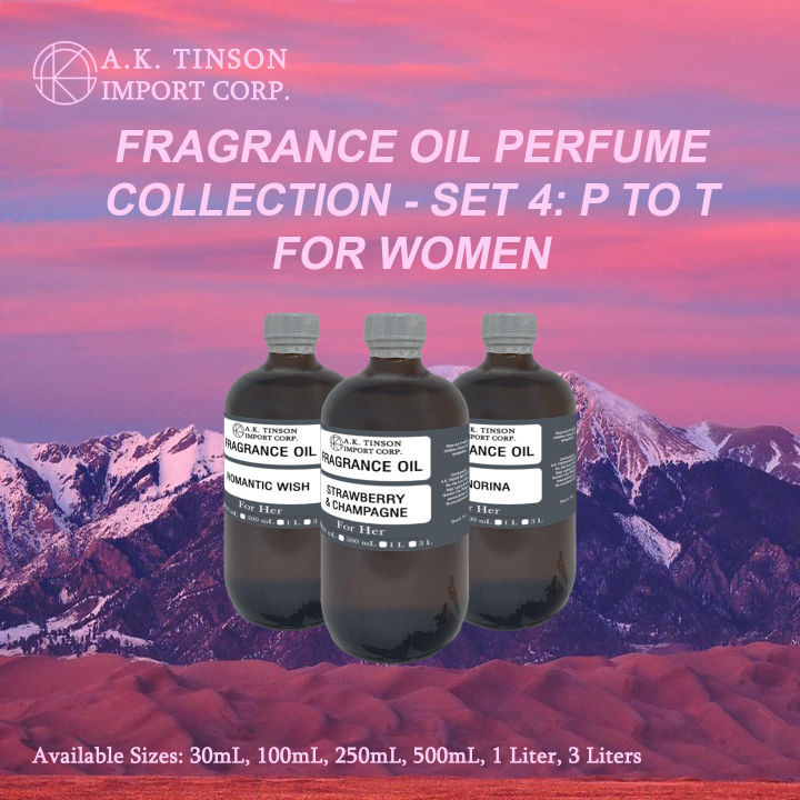 AK Fragrance Oil P-T (500mL & 1L) Perfume Collection for Women for ...