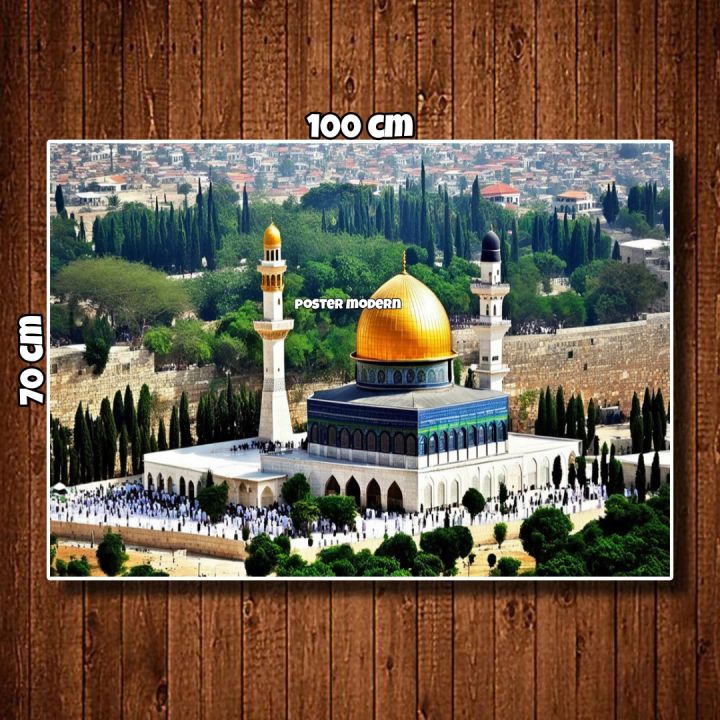 HIASAN DINDING MASJID AL AQSA UKURAN JUMBO Code 65 / dekorasi dinding ...