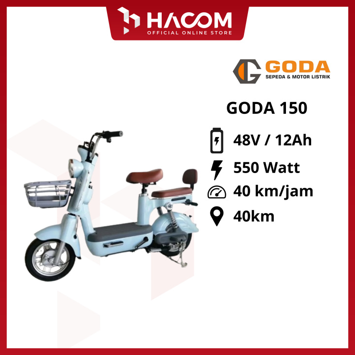 Sepeda Listrik GODA 150 Golden Panda 48V | Lazada Indonesia