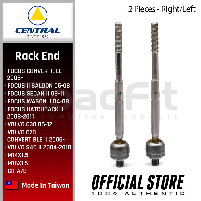 Central Rack Ends for Ford FOCUS CONVERTIBLE 06-, FOCUS II 05-08, FOCUS ...