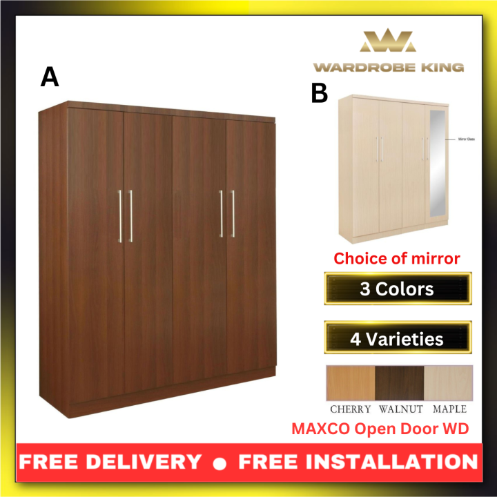 5ft MAXCO 2 Open Door WD-Wardrobe King | Lazada Singapore