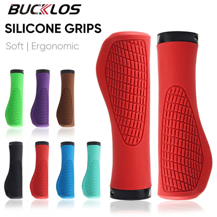 BUCKLOS Handle Grip Handle Lock on Bicycle Handle Grips Ergonomic MTB ...