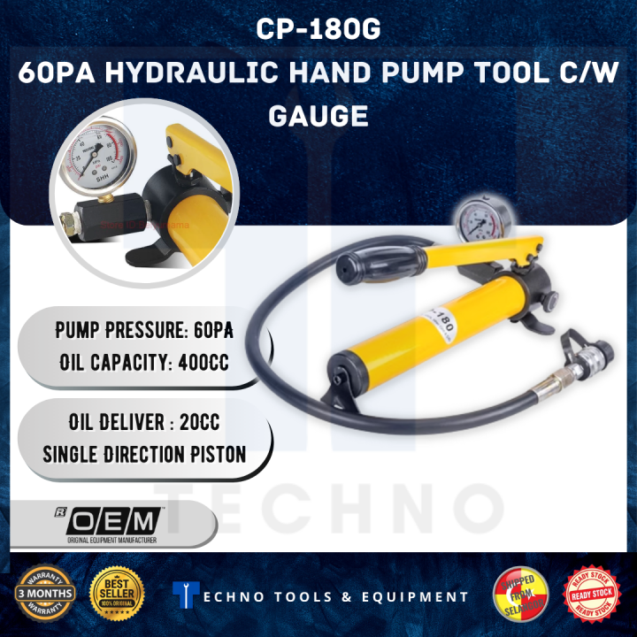 Manual Hydraulic Pump Hand Pump Tool CP-180 | Lazada