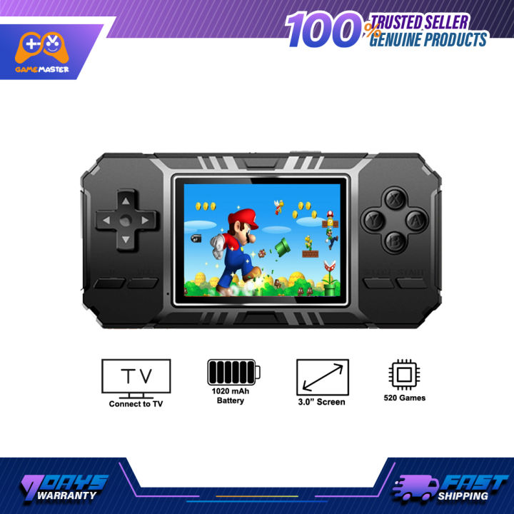 S8 Retro Gaming Console 3 Inches HD LCD Screen Handheld Game Mode Built-in 520 Classic Games by ...
