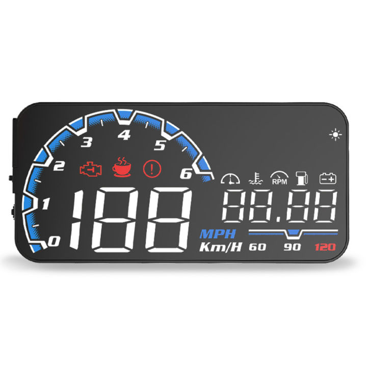 AUMOTOP Car Speedometer Digital Display Car Speed Voltage Oil ...