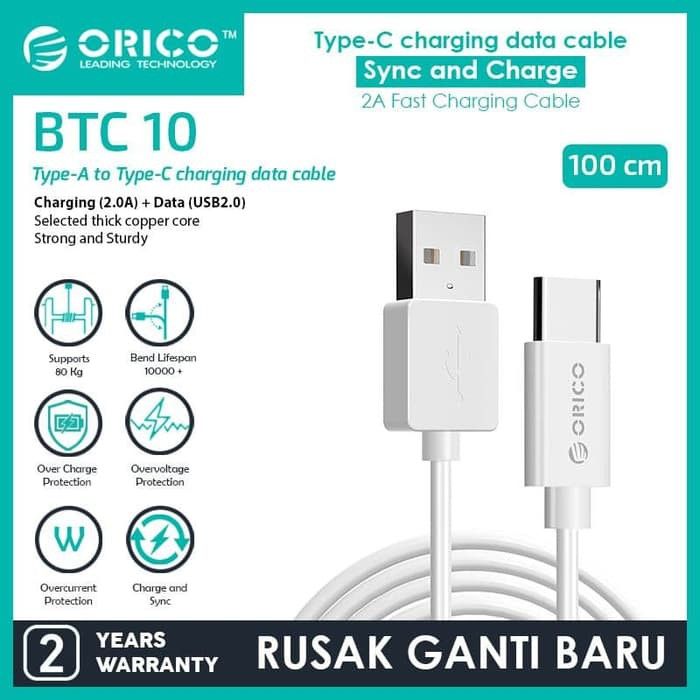 ORICO BTC-10 USB to Type-C Charge & Sync Cable 1 Meter | Lazada Indonesia