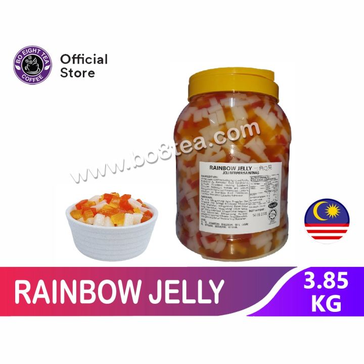 RAINBOW COLOR JELLY 3.85KG 三色Q果 | 三色椰果 | Milk Tea | Bubble Tea ...