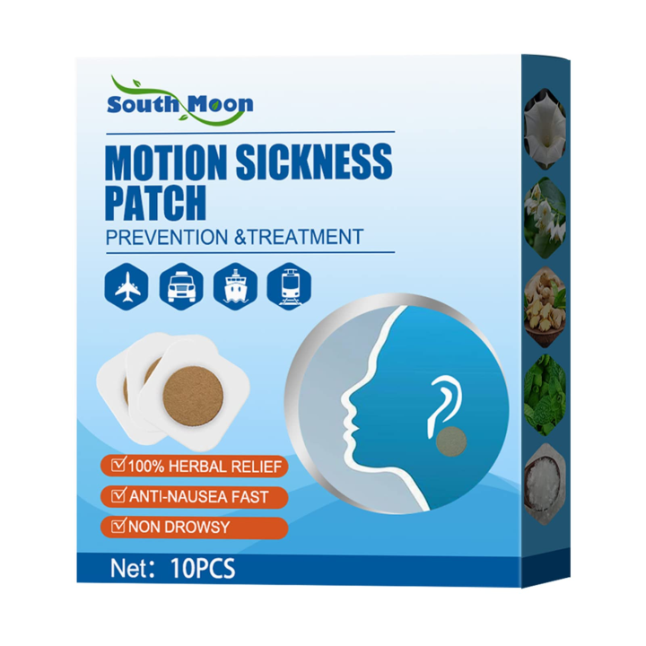 AUTHENTIC South Moon Motion Sickness Patch Chinese Herbal for Behind ... AUTHENTIC South Moon Motion Sickness Patch Chinese Herbal for Behind ...