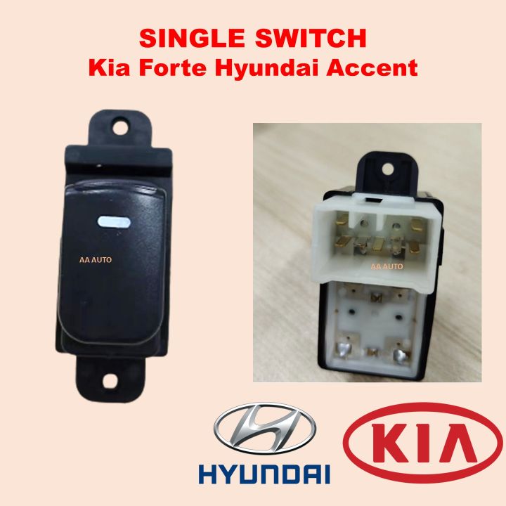 Kia Forte Hyundai Accent Power Window Single Switch Passenger Switch ...