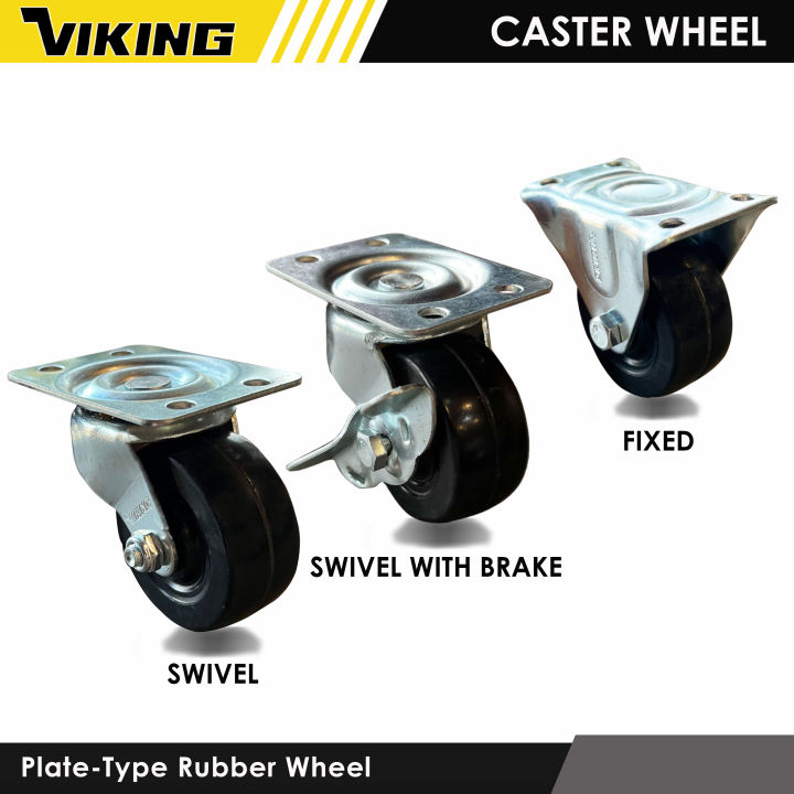 TRANSPORT CASTER WHEEL for furniture, trolleys 1.5/ 2/2.5/3 Inch Rubber ...