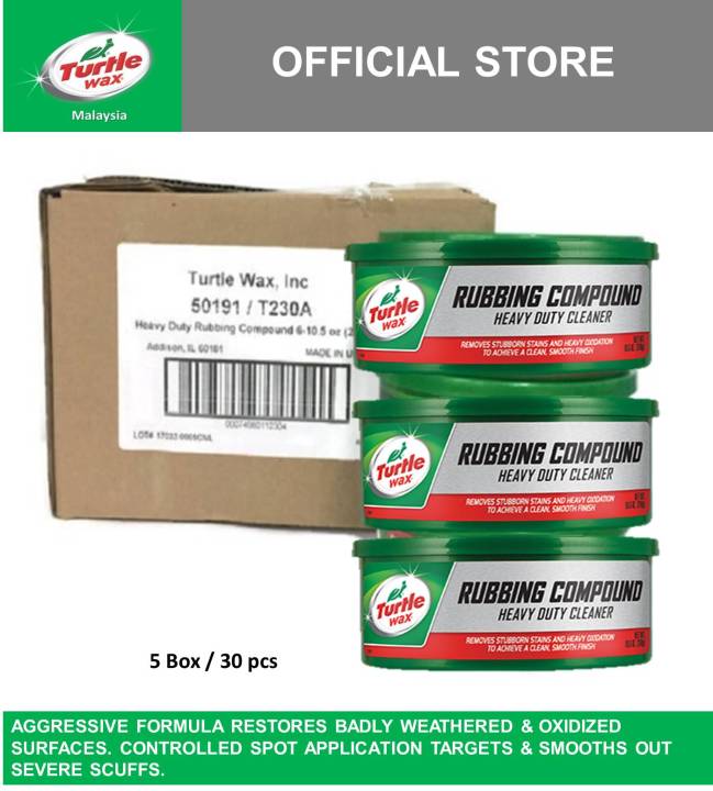 Turtle Wax Rubbing Compound T-230 (5 Box / 30 unit) | Lazada