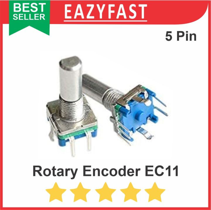 Rotary Encoder Ec11 5 Pin 20mm Digital Switch Lazada Indonesia