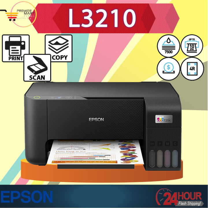(PROMOTION) Epson EcoTank L3210 All-in-One Ink Tank Printer (Print ...