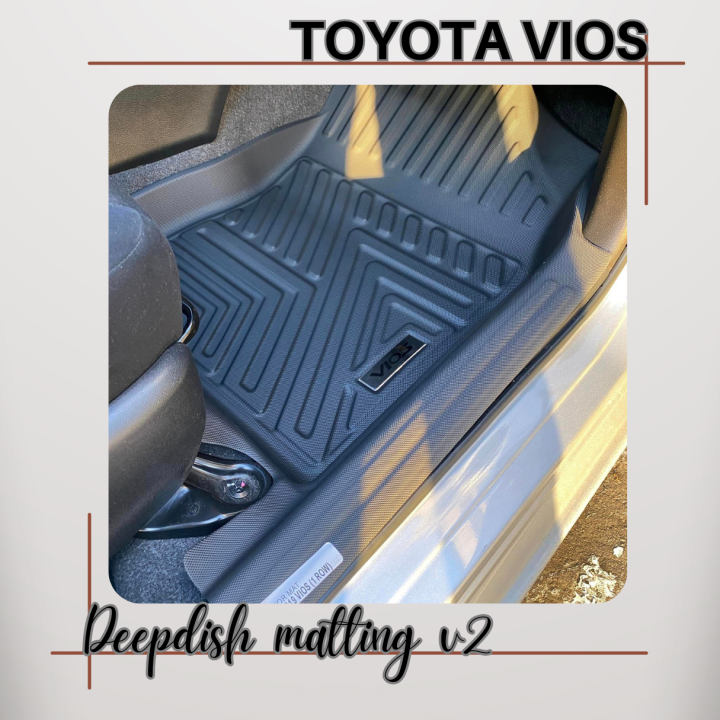 Toyota vios deepdish floor matting v2 ripple | Lazada PH