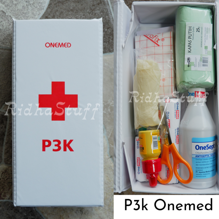 P3K ONEMED BOX PUTIH ISI LENGKAP | Lazada Indonesia
