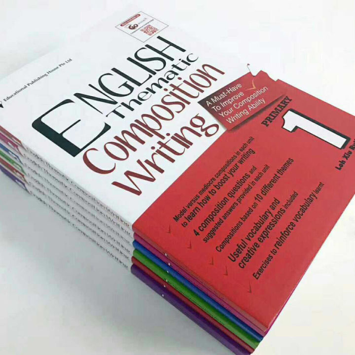 6 pieces/set of Sap English theme composition writing book Singapore ...