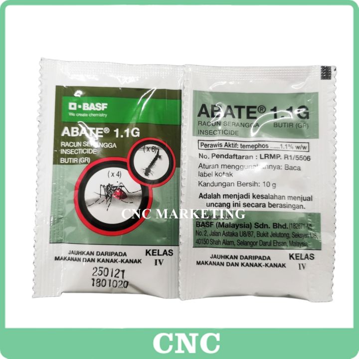 10GM Abate 1.1G BASF Ubat Jejentik Temephos Racun Jentik Jentik Aedes ... 10GM Abate 1.1G BASF Ubat Jejentik Temephos Racun Jentik Jentik Aedes ...