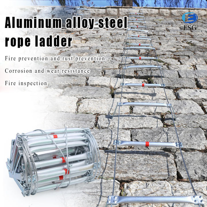 Outdoor Portable Fire Escape Ladder, Folding - Emergency Fire Escape ...