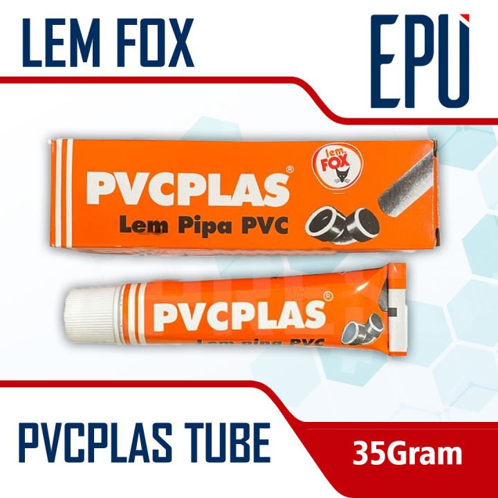 Pvcplas Tube 35 Gram Lem Pvc Lem Pipa Fitting PVC Lem Fox Pvcplas ...