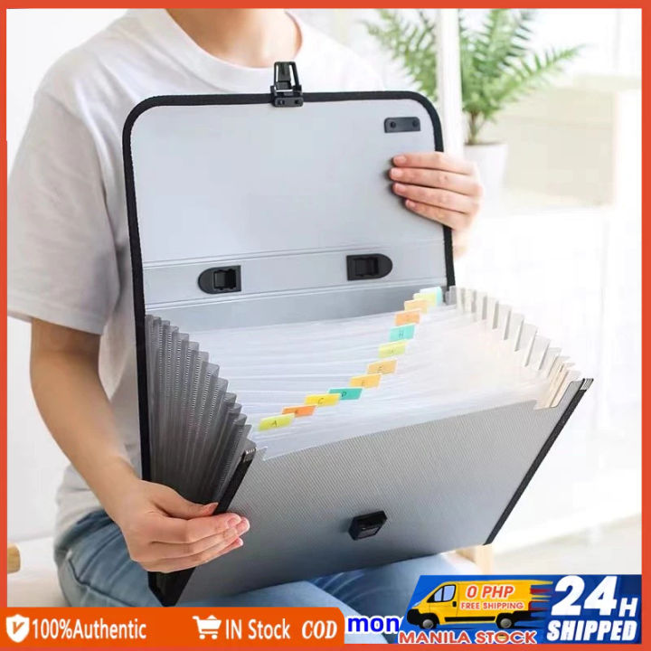 A4 Document Organizer Paper Storage Expanding File Folder Portfolio ...