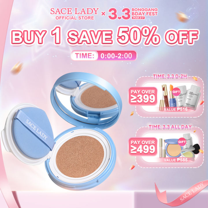 SACE LADY Air Cushion BB Cream Natural Long-lasting Waterproof Brighten ...