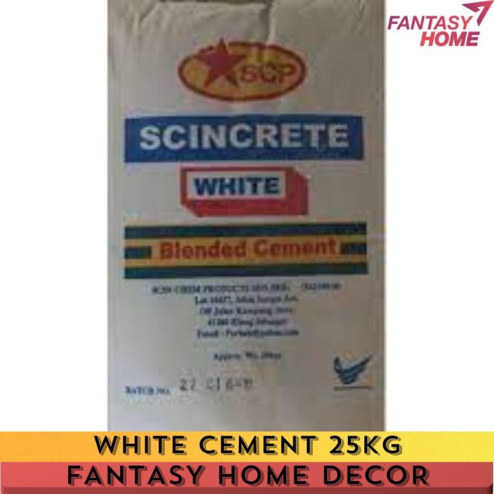 (25KG) White Cement / Simen Putih for Tiles Filler Grout Jubin | Lazada