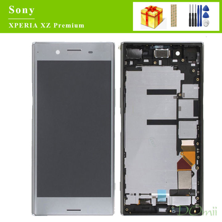 หน้าจอ LCD ของแท้5.5 "สำหรับ SONY XPERIA XZ Premium หน้าจอ LCD พร้อมแผง ...