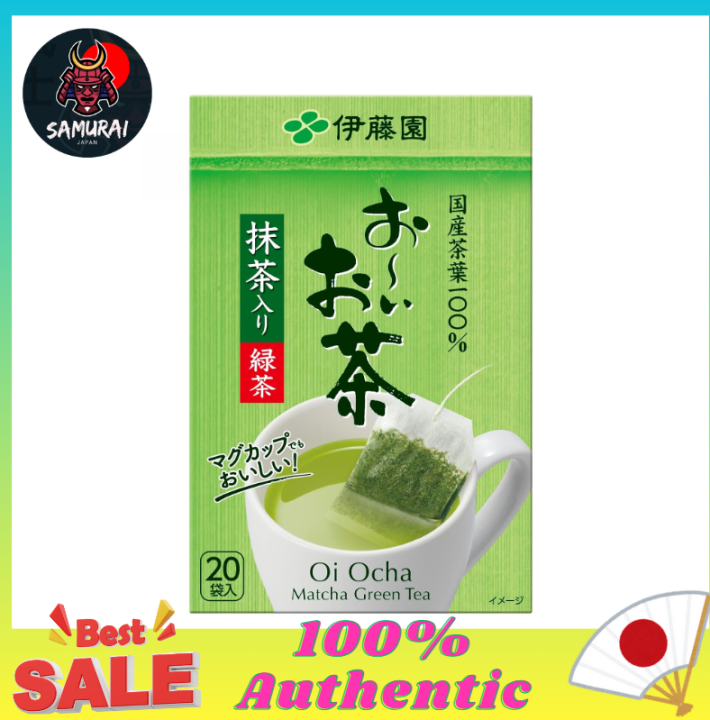 Itoen Oi Ocha Green Tea (with Matcha) 1.8g x 20 bags x 3 eco tea bags ...
