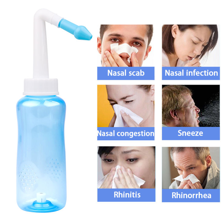 Cammuo 300ml 500ml Nose Wash Bottle Nasal Sinus Cleaner Neti Pot ...