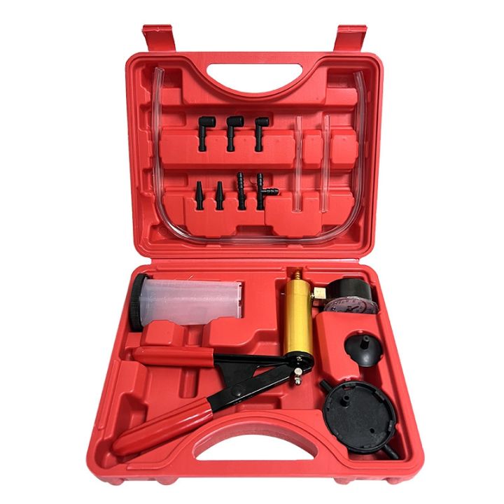 Manual Vacuum Pump Set Brake Fluid Discharge Tool Auto Repair Tool Vacuum Pump Repair Kit ...