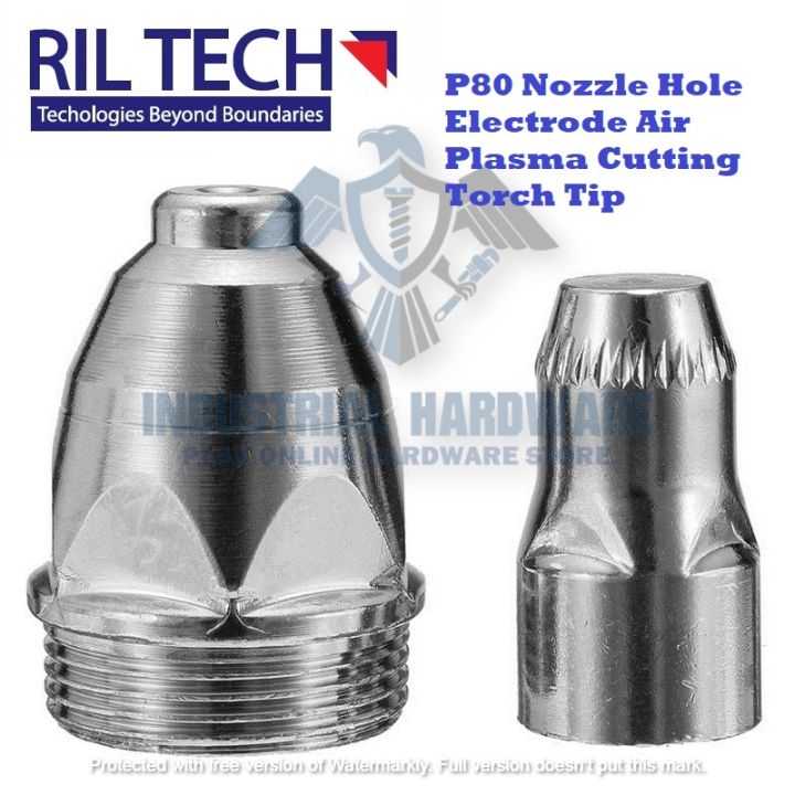 Ril Tech P80 Nozzle Hole Electrode Air Plasma Cutting Torch Tip Machine ...