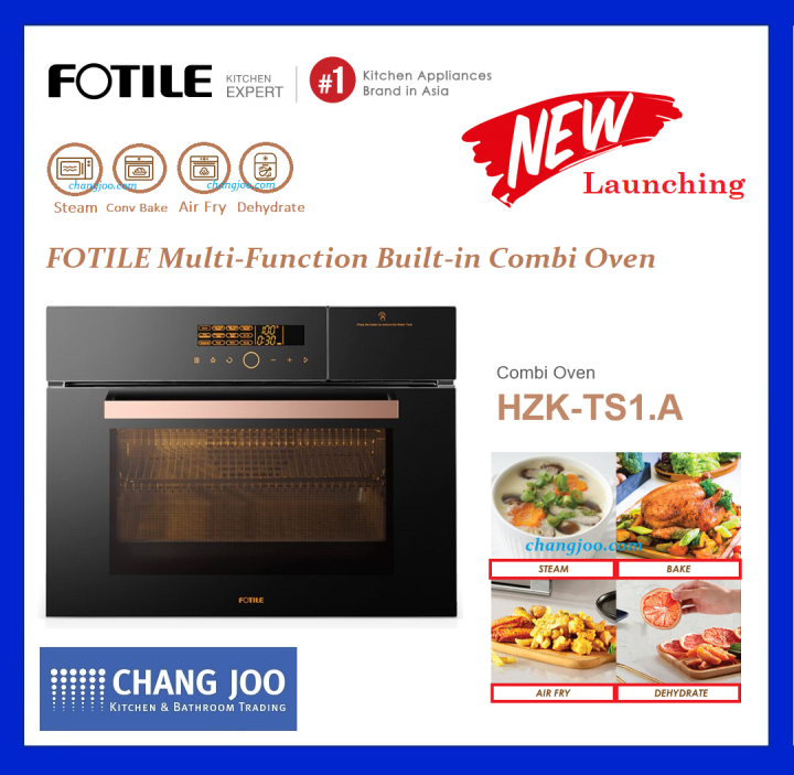 FOTILE Built-in Combi Oven HZK-TS1.A (Steam, Bake, Air Fry, Dehydrate ...